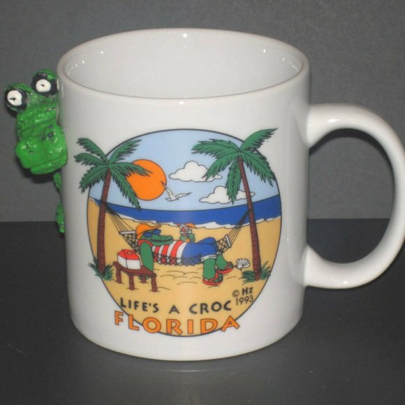 Dining | 1993 Vintage Lifes A Croc Florida 3d Coffee Mug | Poshmark